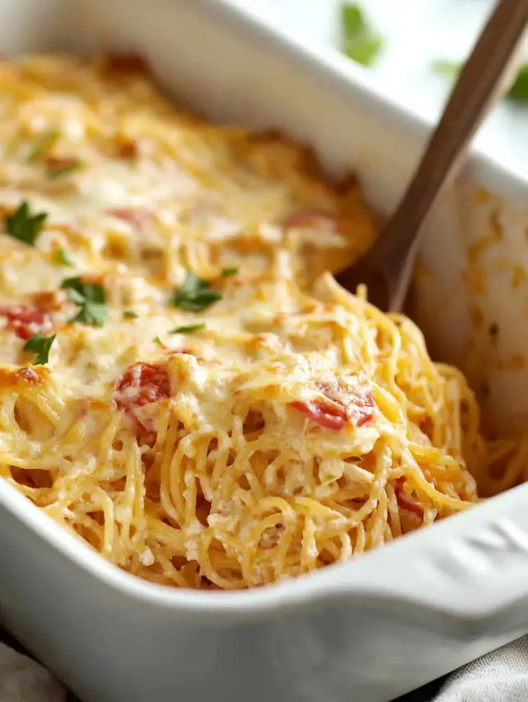 Chicken Spaghetti Casserole Recipe – Then and Now Recipes