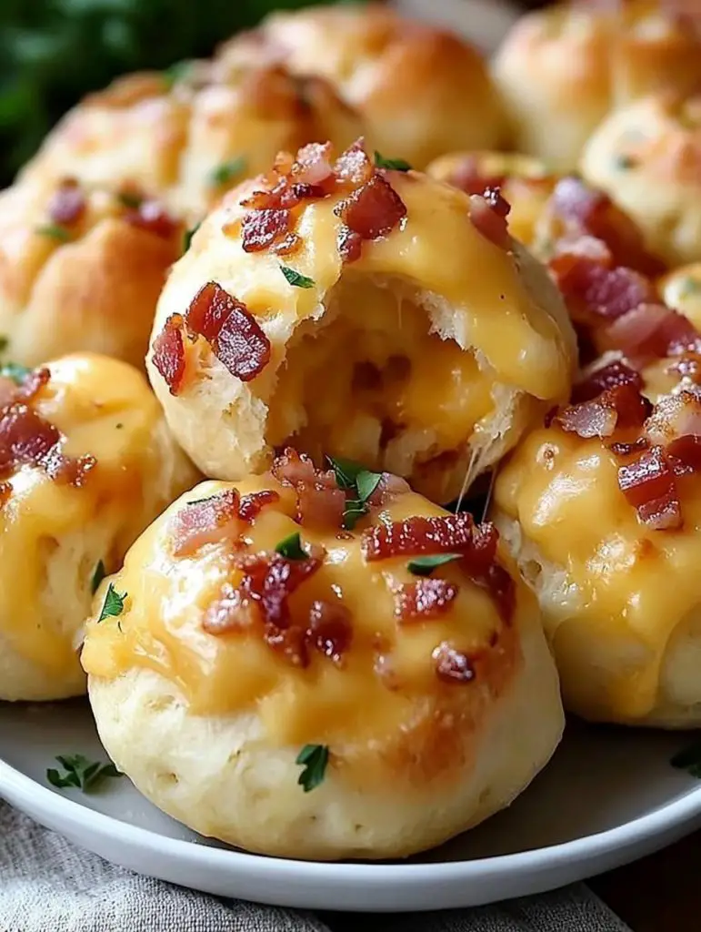 Baked Bacon Stuffed Cheese Bombs – Then and Now Recipes