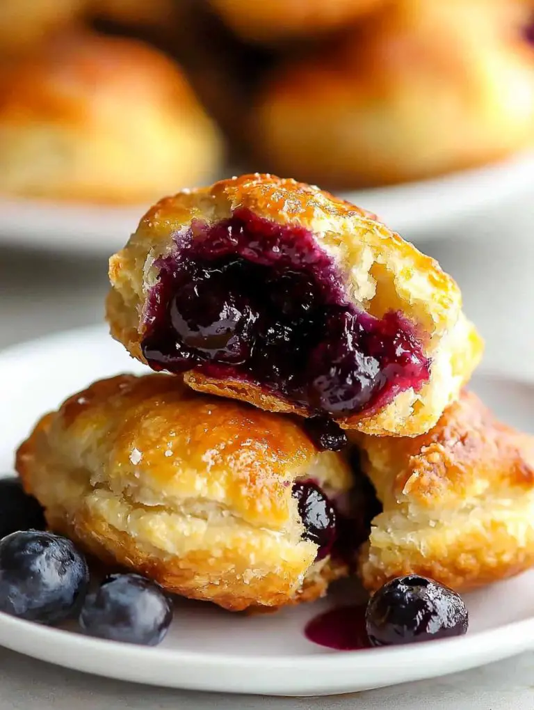 4 Ingredient Blueberry Pie Bombs – Then and Now Recipes