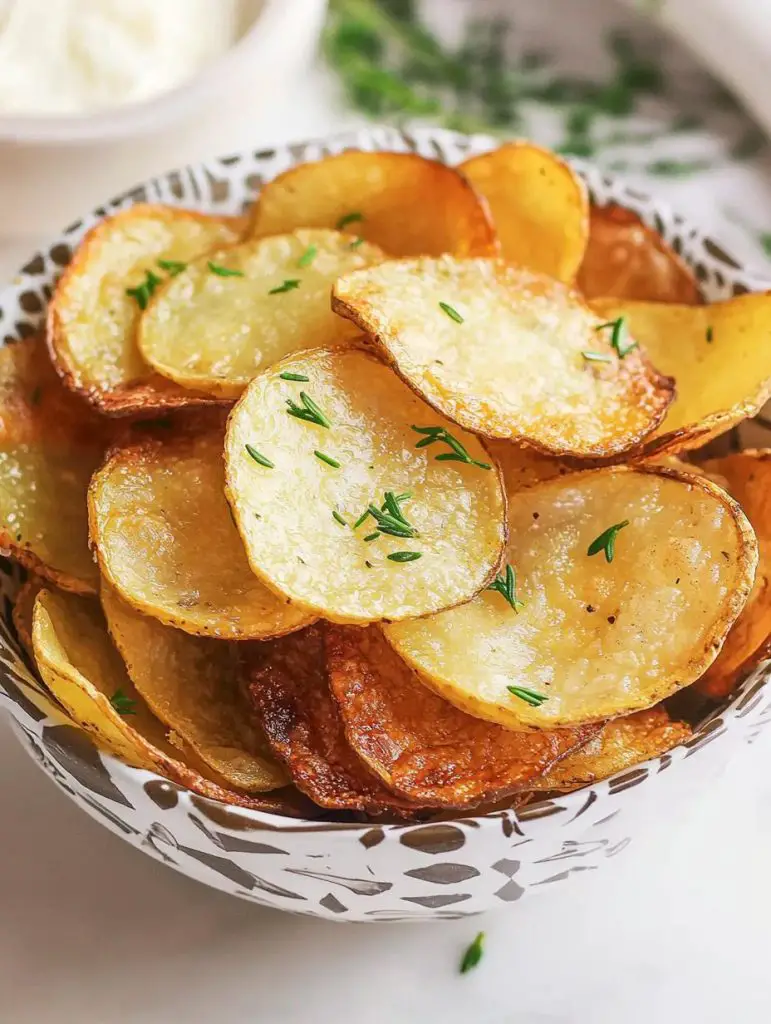 Homemade Baked Potato Chips – Then and Now Recipes