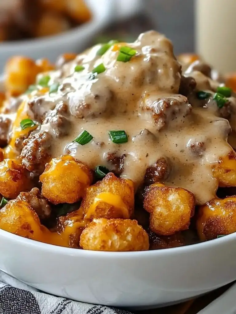 Tater Tot Sausage Breakfast Bowl With Gravy Then And Now Recipes