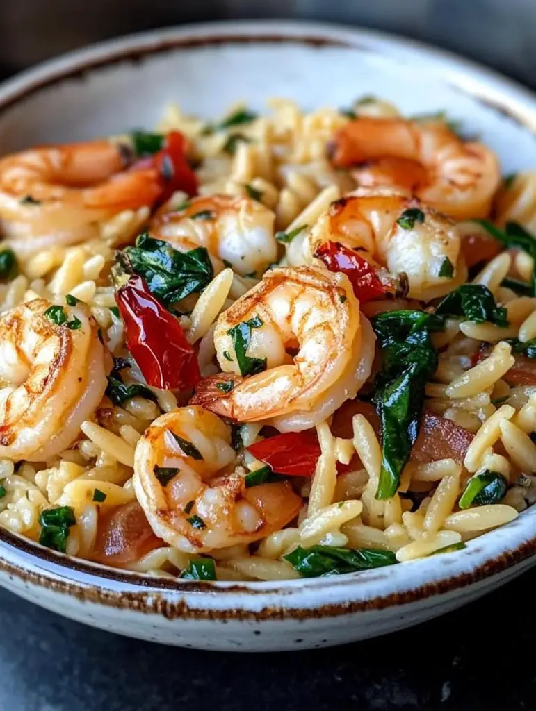 Tuscan Shrimp Orzo – Then and Now Recipes