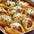 Creamy Ricotta Beef Stuffed Shells Pasta – Then and Now Recipes