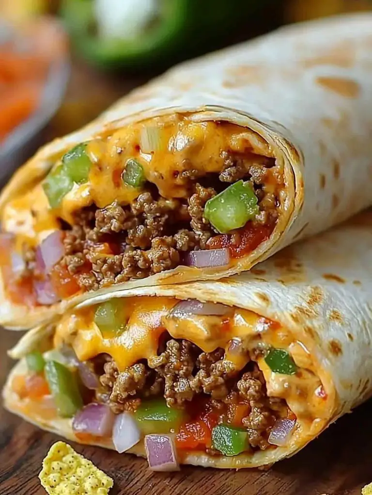 Nacho Cheese Beef Wrap – Then and Now Recipes