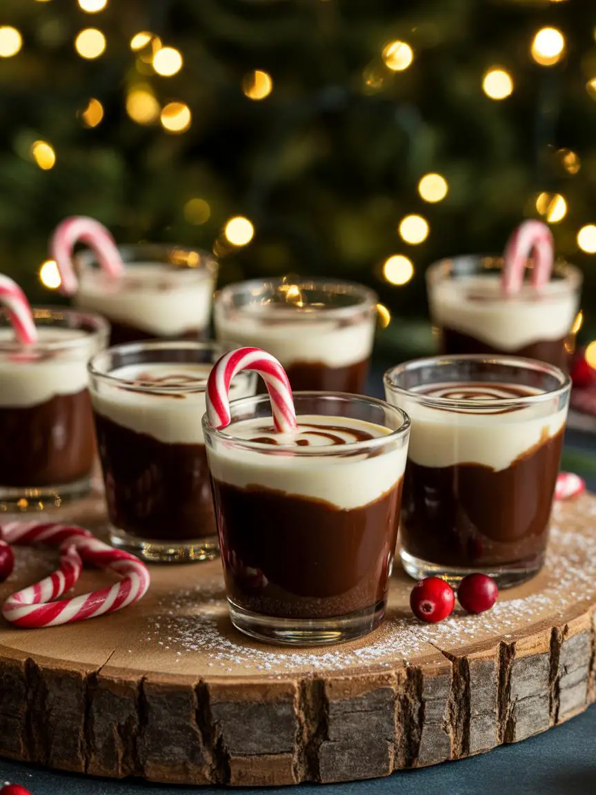 Christmas Chocolate Kahlua Baileys Pudding Shots – Then and Now Recipes