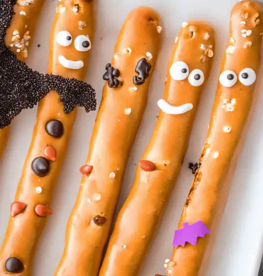 Halloween Pretzel Rods – Then and Now Recipes