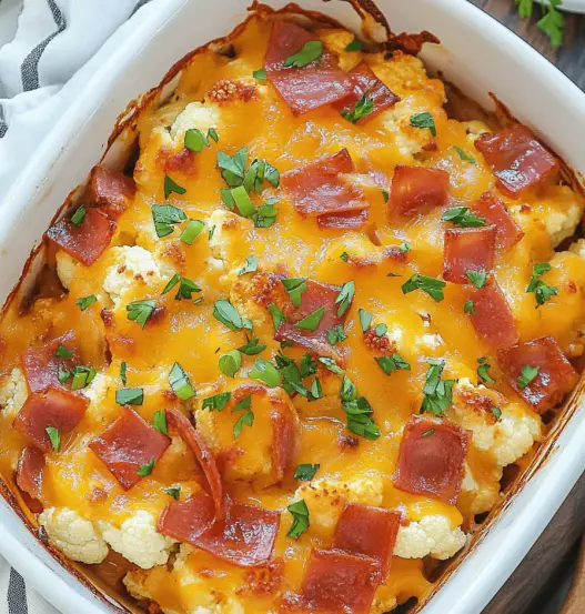 Loaded Cauliflower Bake – Then and Now Recipes