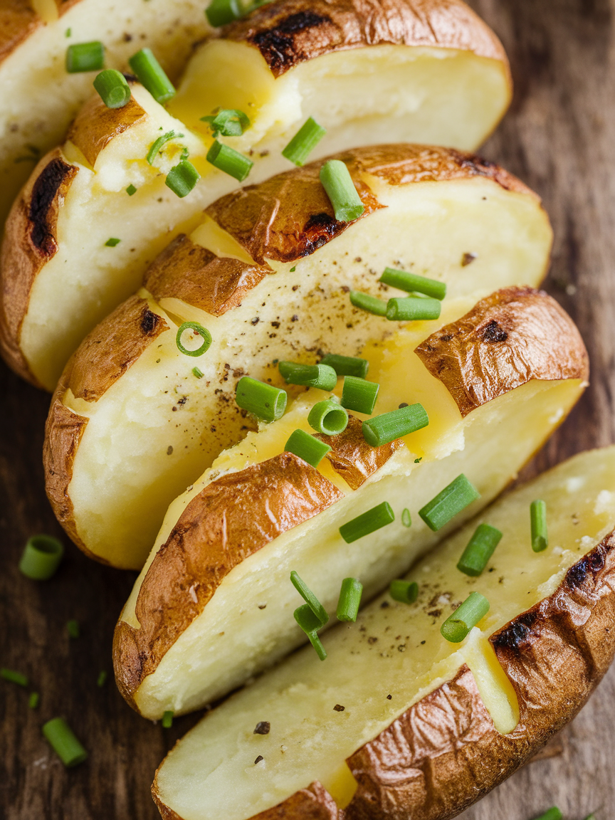 Sliced Baked Potatoes – Then and Now Recipes