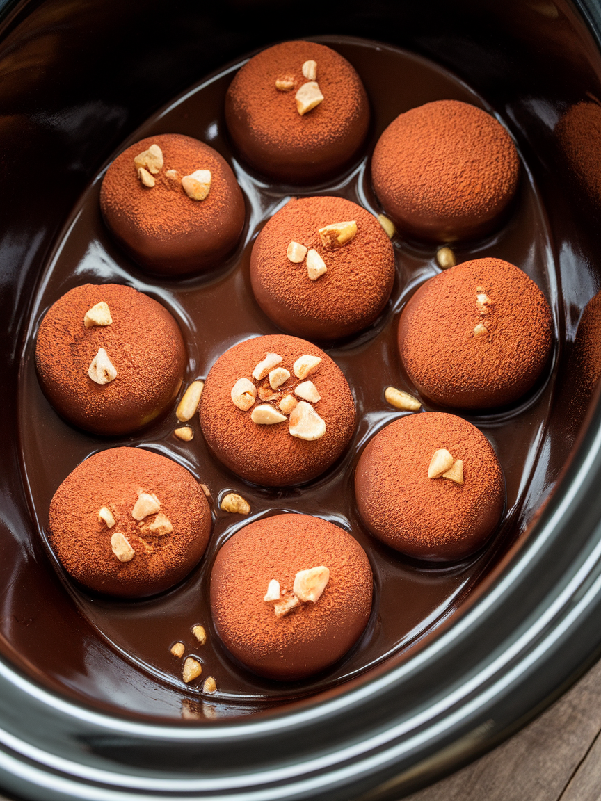 Slow Cooker Chocolate Turtles 2 – Then and Now Recipes