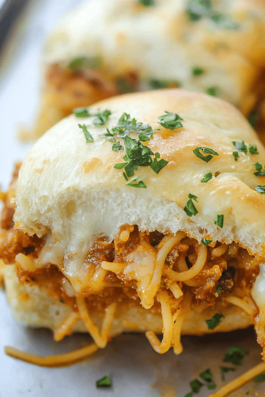 Spaghetti Sandwich – Then and Now Recipes