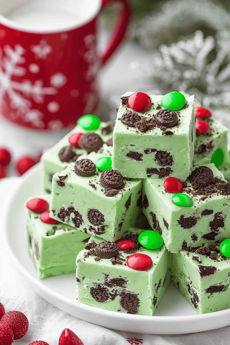 Christmas Mint Oreo Fudge – Then and Now Recipes