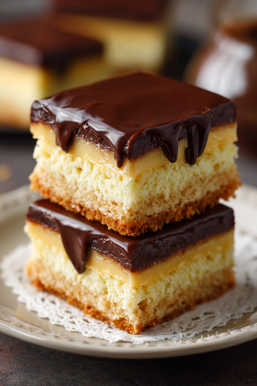 Boston Cream Pie Bars Recipe – Then and Now Recipes