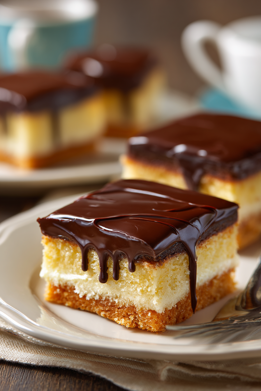 Boston Cream Pie Bars Recipe – Then and Now Recipes