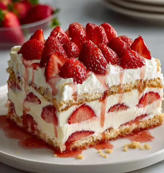 Strawberry Icebox Cake Recipe – Then and Now Recipes
