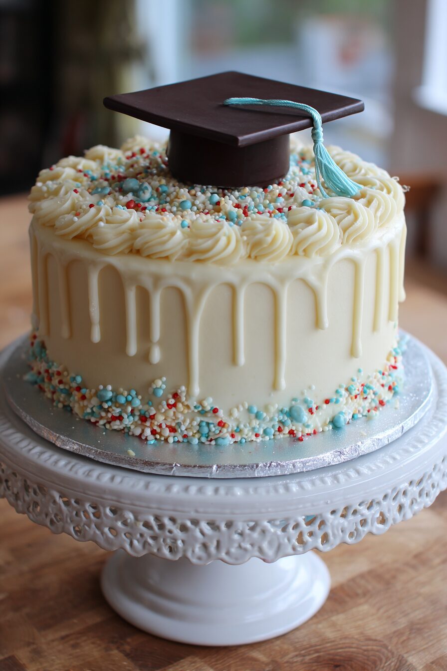 Graduation Sheet Cake Recipe – Then and Now Recipes